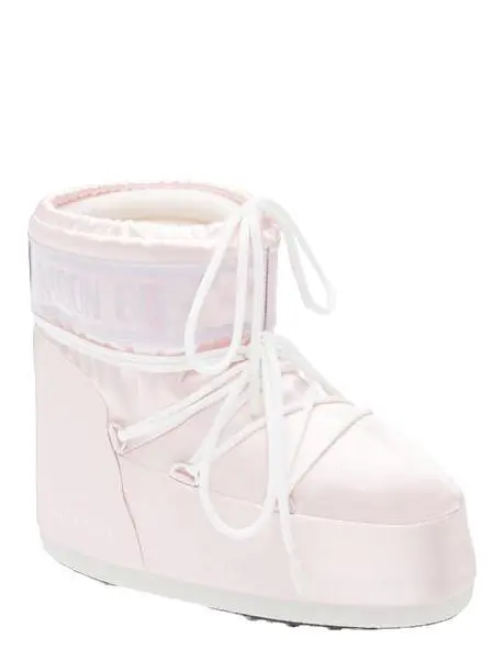 Moon Boot Icon Low Water Repellent Nylon Boots - Rose