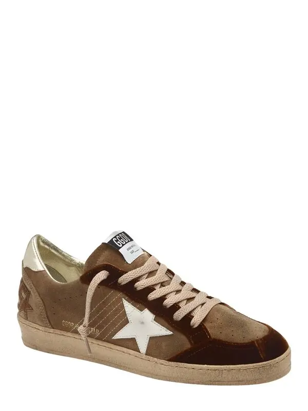 GOLDEN GOOSE Ball Star Low Top Sneaker - Tabacco/cognac/milk