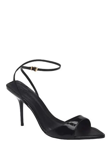 Schutz Elodie Ankle Strap Slide Sandal - Black