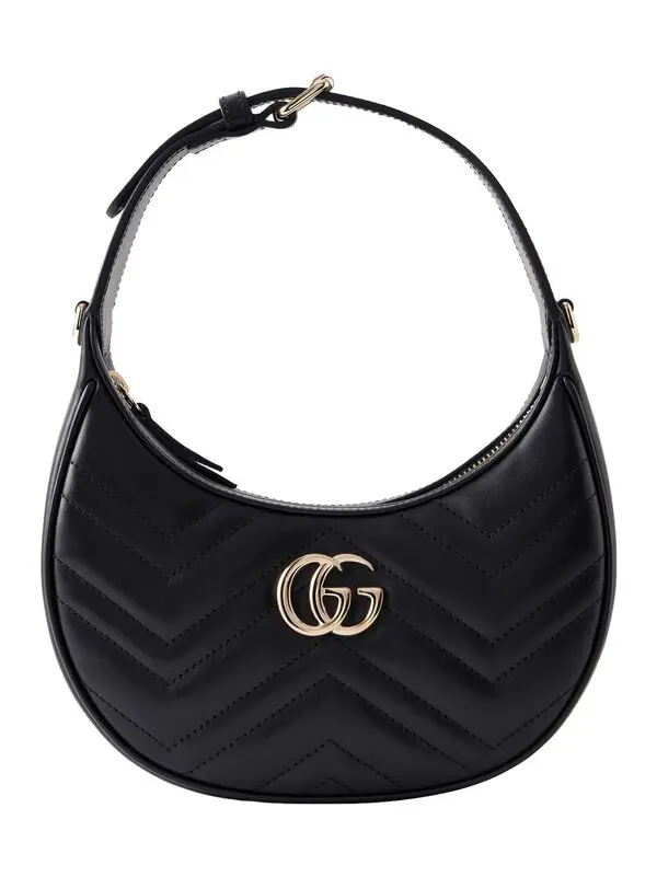 Gucci Gg Marmont Mini Matelassé Leather Shoulder Bag - Black