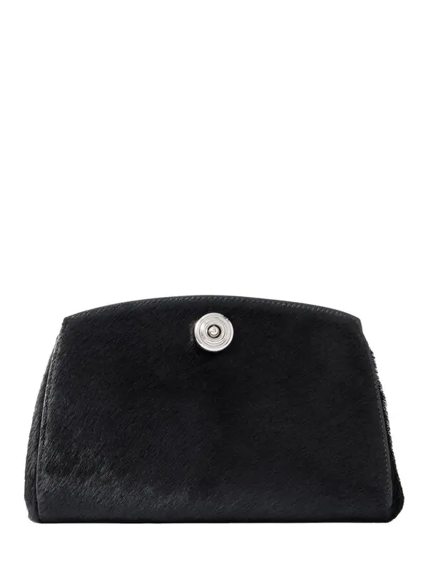 LIFFNER Calf-hair Clutch - Black