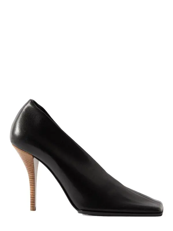 Alaïa 90 Leather Pumps - Black