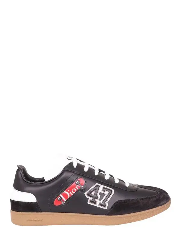 Dior B01 Leather Sneakers - Black