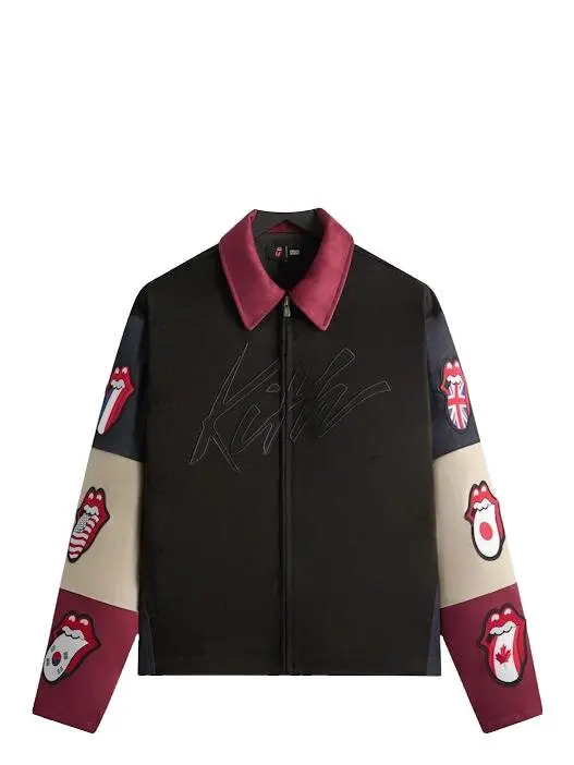 Kith X The Rolling Stones Microsuede Owen Jacket - Black