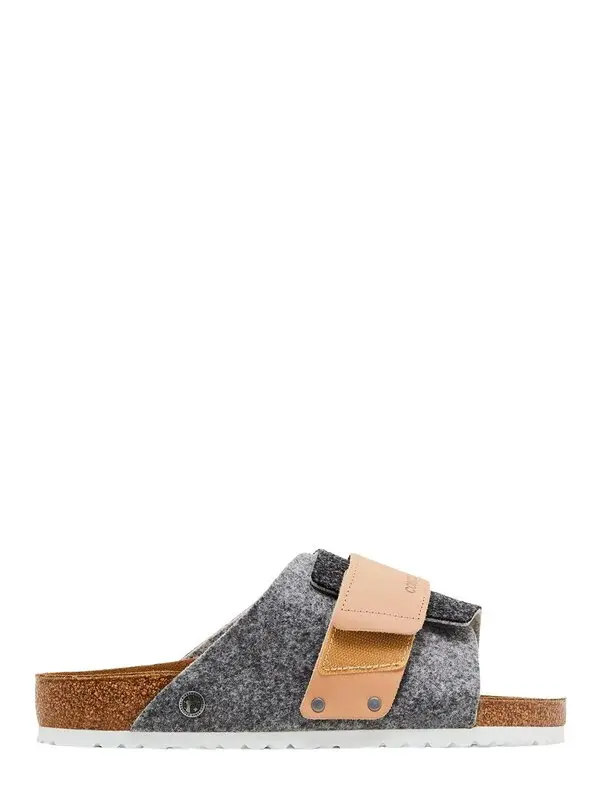 BIRKENSTOCK Concepts X Kyoto Grey Felt Slides - Black