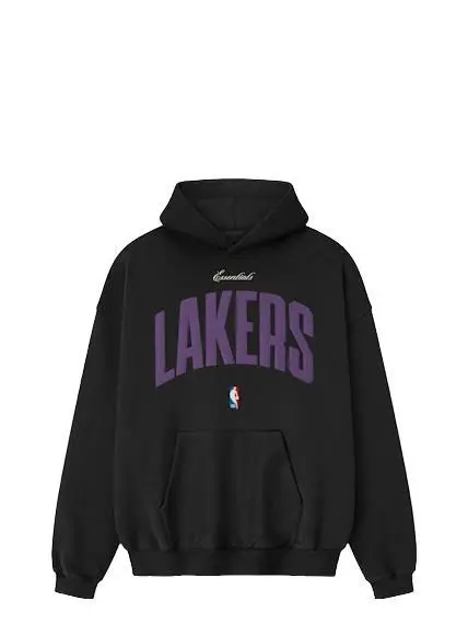 Fear Of God Essentials Lakers 90s Hoodie - Black