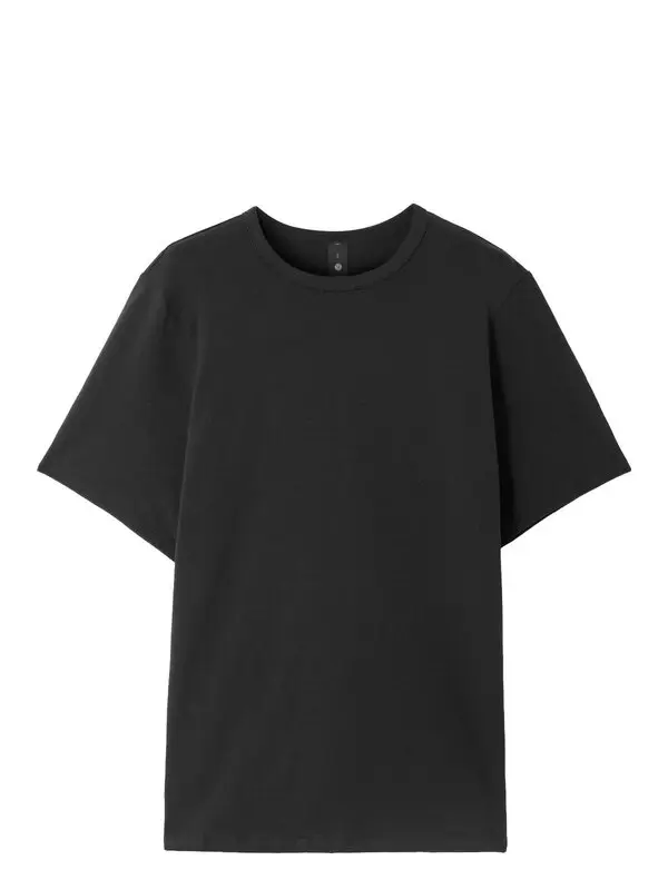 Lululemon Classic-fit Organic Cotton-blend T-shirt - Black
