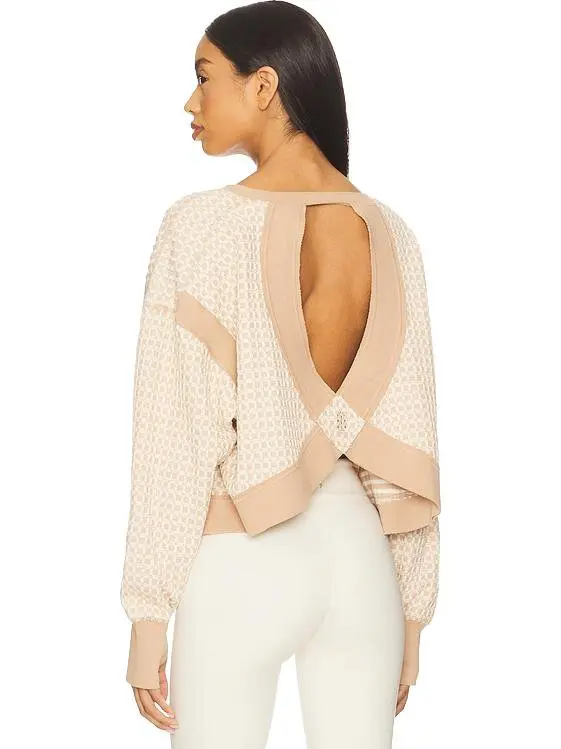 Free People My Time Layer Reversible Sweatshirt - Brown