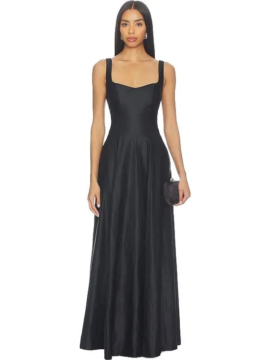 LOVERS AND FRIENDS Esmeralda Gown - Black