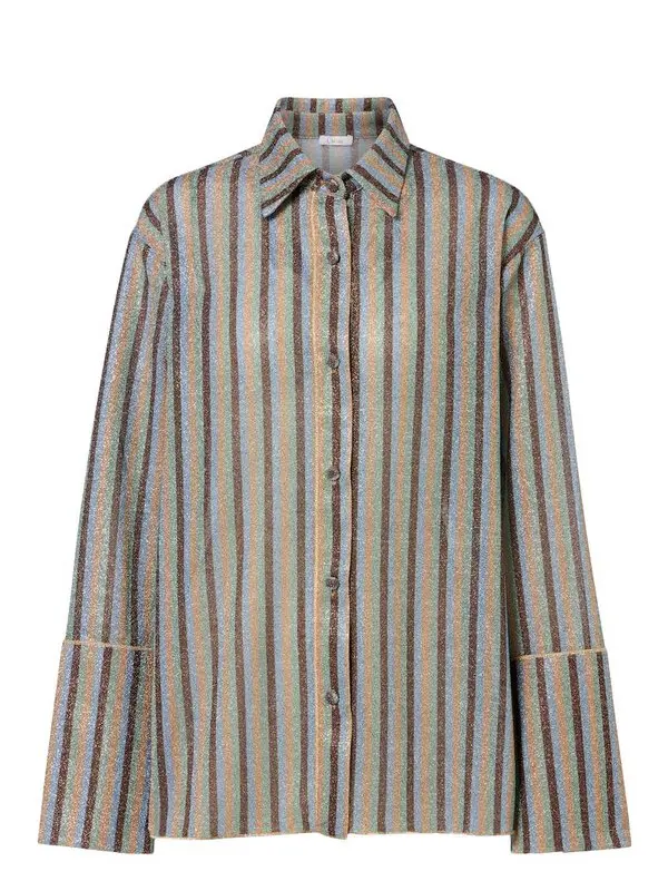 Oseree Lumiere Striped Shirt - Multicoloured