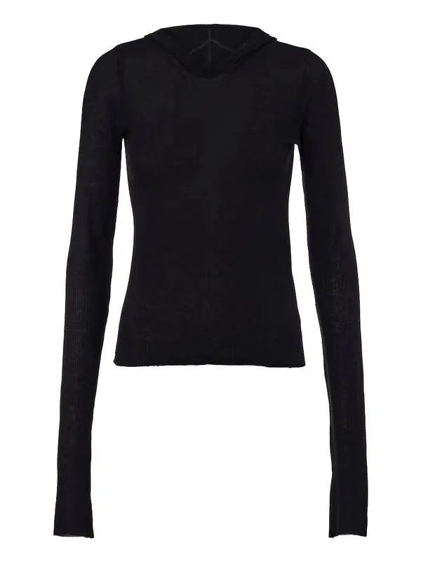 Rick Owens Hooded Top - Black