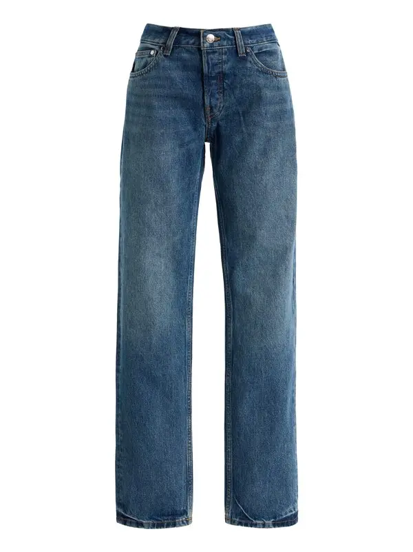 EB DENIM Rigid Straight-leg Jeans - Medium Wash
