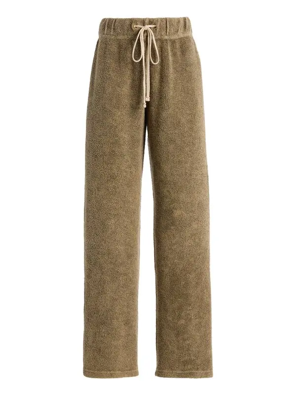 LES TIEN Eazy Cotton Fleece Pants - Green
