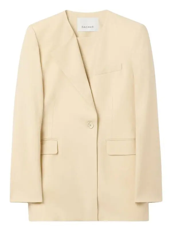 HOUSE OF DAGMAR Sb Hourglass Blazer - Sand Beige