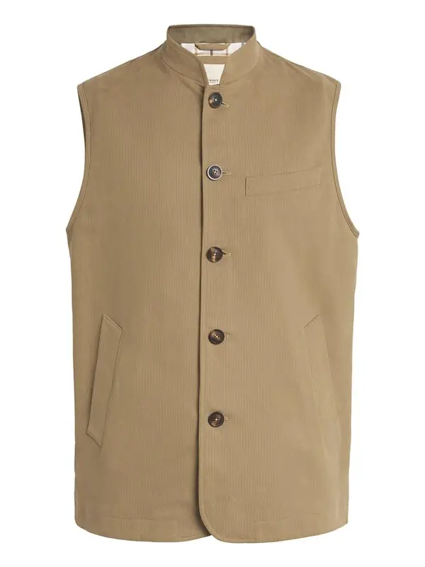 Purdey Cotton Orsett Gilet - Beige