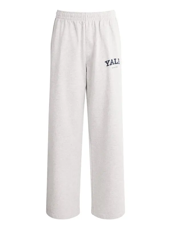 SPORTY & RICH Cotton Yale Sweatpants - Grey