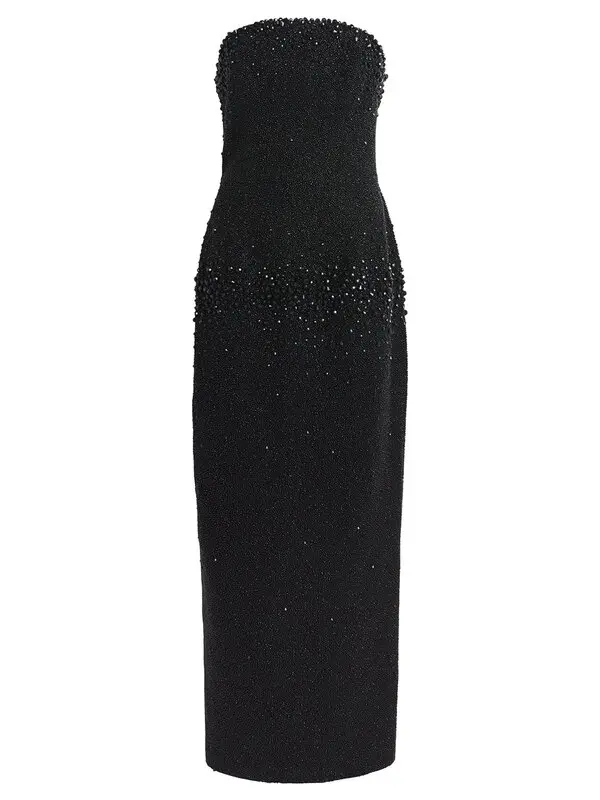 CLIO PEPPIATT Embellished Tina Maxi Dress - Black