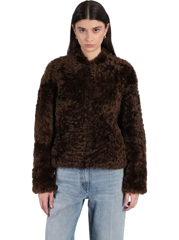 IRO PARIS Hayse Fur Shearling Jacket - Brown