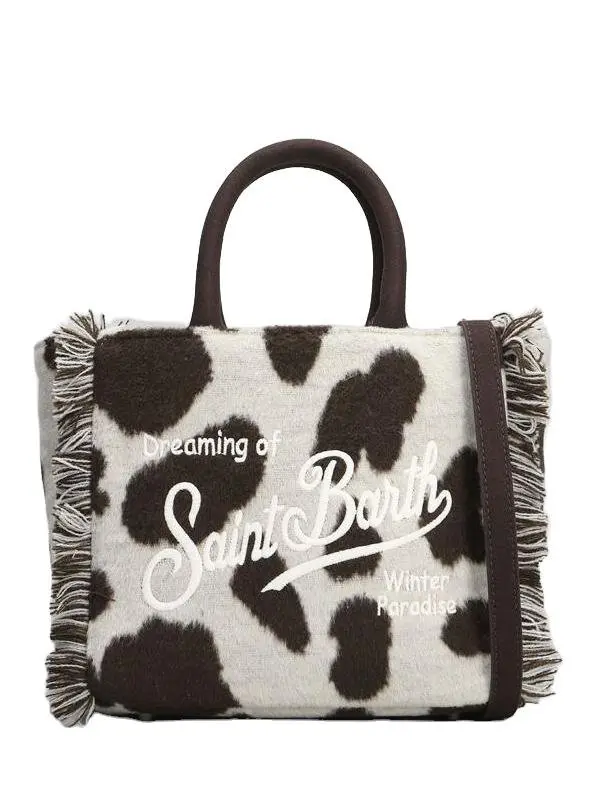 MC2 SAINT BARTH Vanity Mini Felt Tote - White
