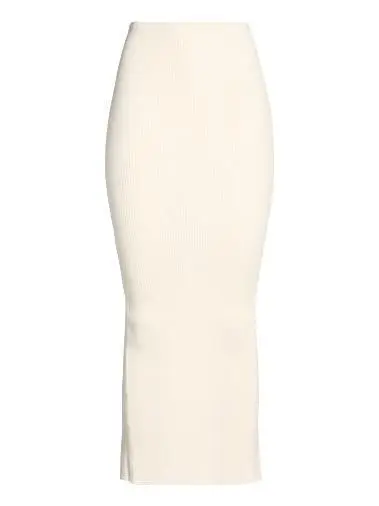 VICOLO Knitted Maxi Skirt - White