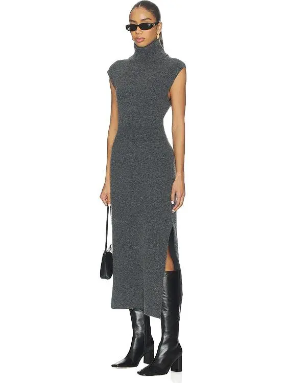 Astr The Label Roxanna Sweater Dress - Charcoal
