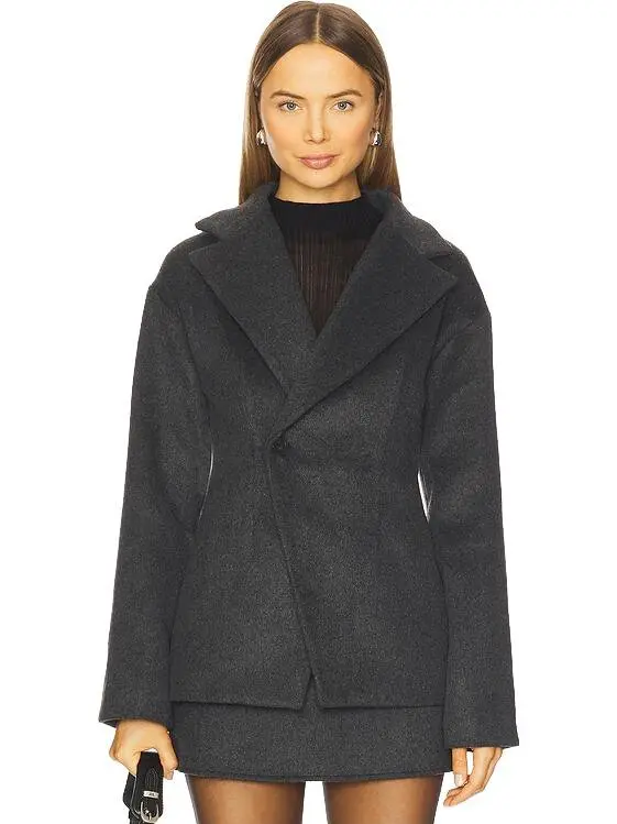 SNDYS Jovie Cinched Blazer - Charcoal