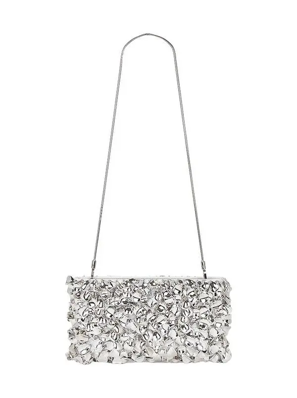 Simkhai Reese Beaded Clutch - Silver