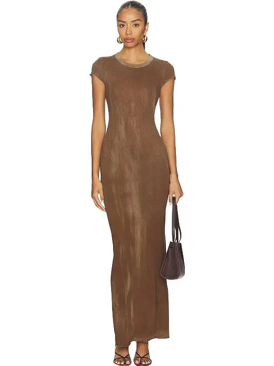 Cotton Citizen Marbella Tee Maxi Dress - Vintage Hazelnut