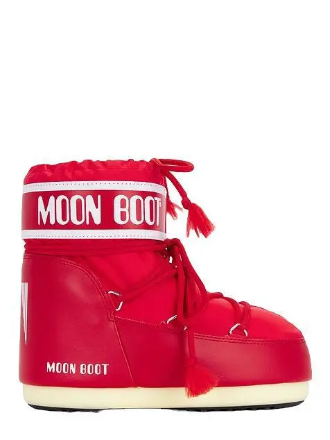 Moon Boot Icon Low Nylon Boots - Red