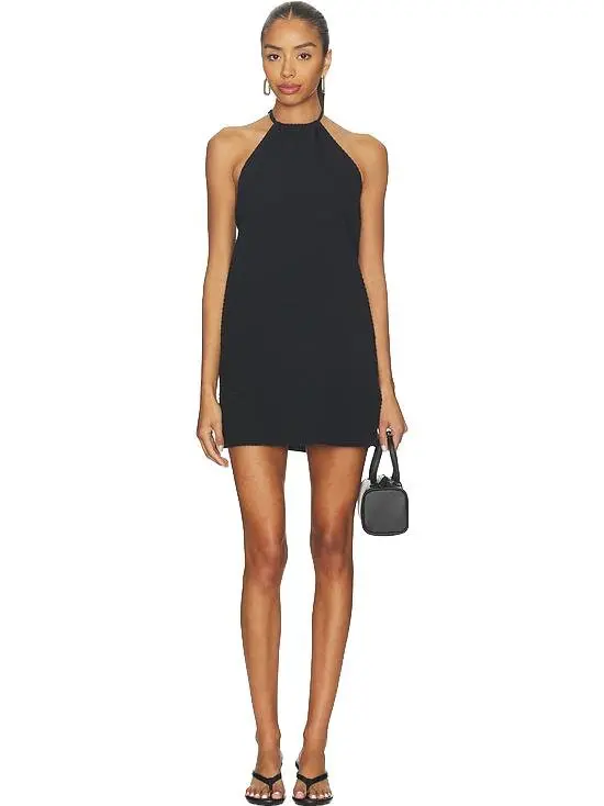Hunza G Halterneck Mini Dress - Black