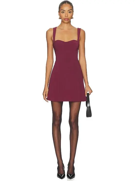 LOVERS AND FRIENDS Kira Mini Dress - Oxblood