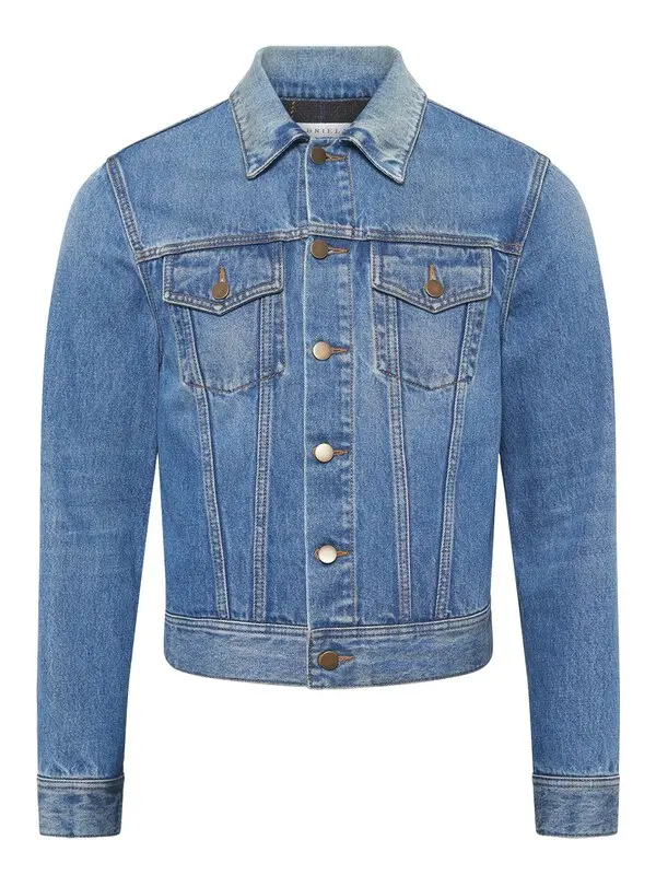 Gabriela Hearst Barry Trucker Jacket - Uruguayan Blue