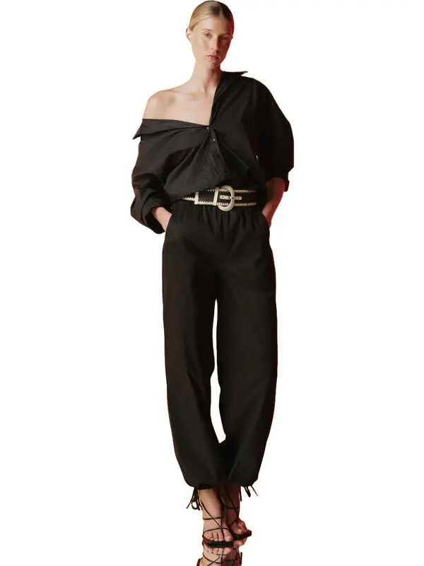 ANDRES OTALORA Malaika Straight-leg Pants - Black