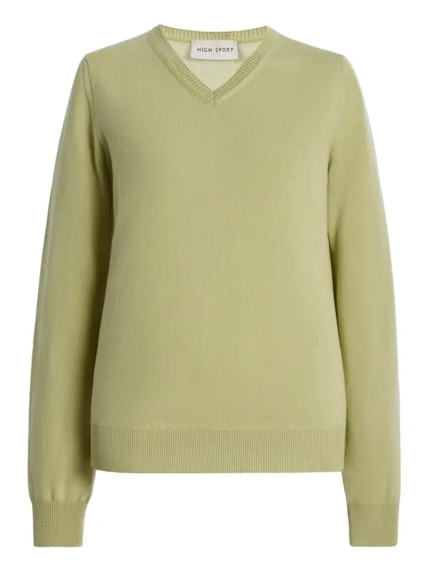 HIGH SPORT Billie Wool Sweater - Green
