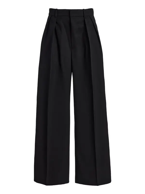 Wardrobe.NYC High-rise Wide-leg Trousers - Black