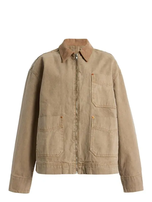 SLVRLAKE Casey Square Worker Jacket - Brown