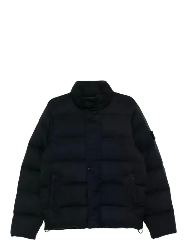 Stone Island 4100100 Twill Wool-tc_ Ghost Padded Jacket - Blue