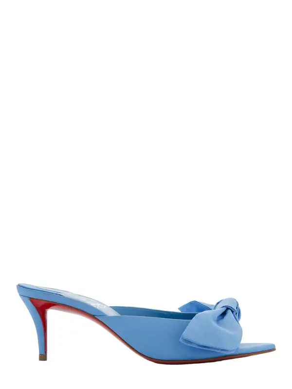 CHRISTIAN LOUBOUTIN Mulazee 60mm Taffeta Mules - Blue