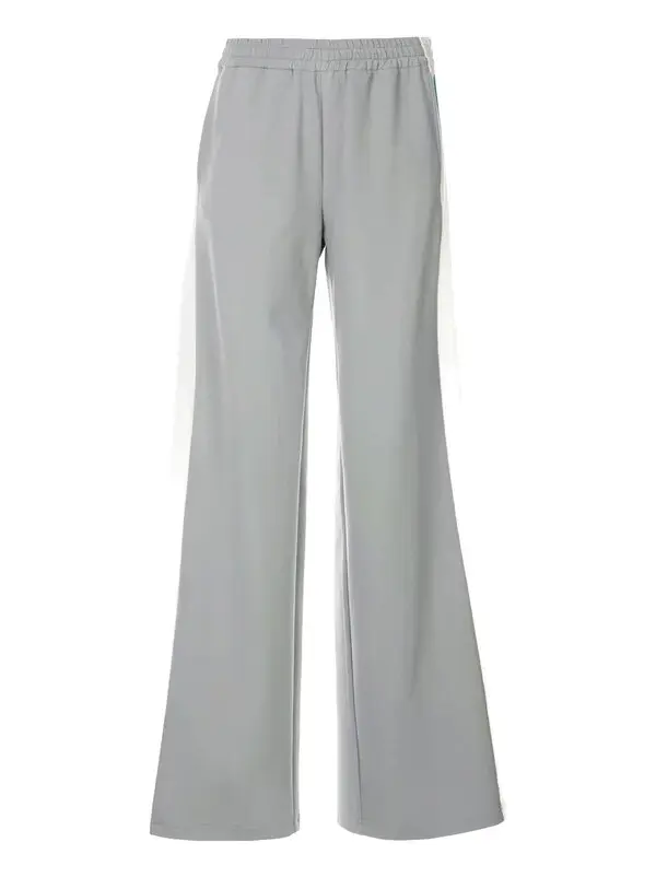 BEN TAVERNITI UNRAVEL PROJECT Wide Leg Track Pants - Grey
