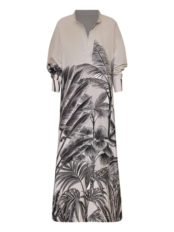 ANDRES OTALORA Montse Printed Cotton-poplin Tunic - Print