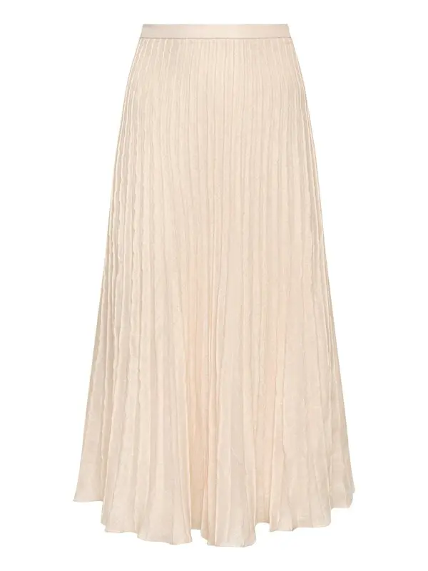 ANDRES OTALORA Saana Pleated Maxi Skirt - Ivory