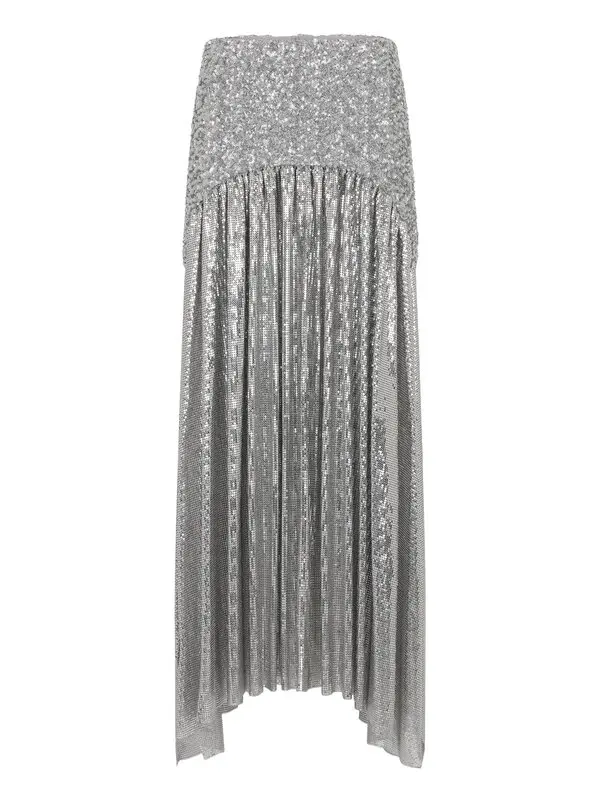 Rabanne Maxi Skirt - Silver