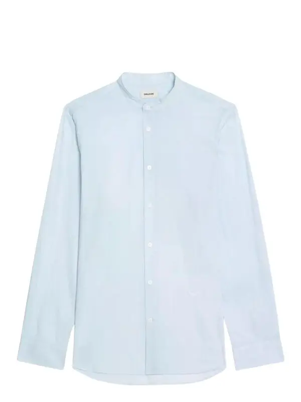 Zadig&Voltaire Officier Voile Cotton Shirt - Blue