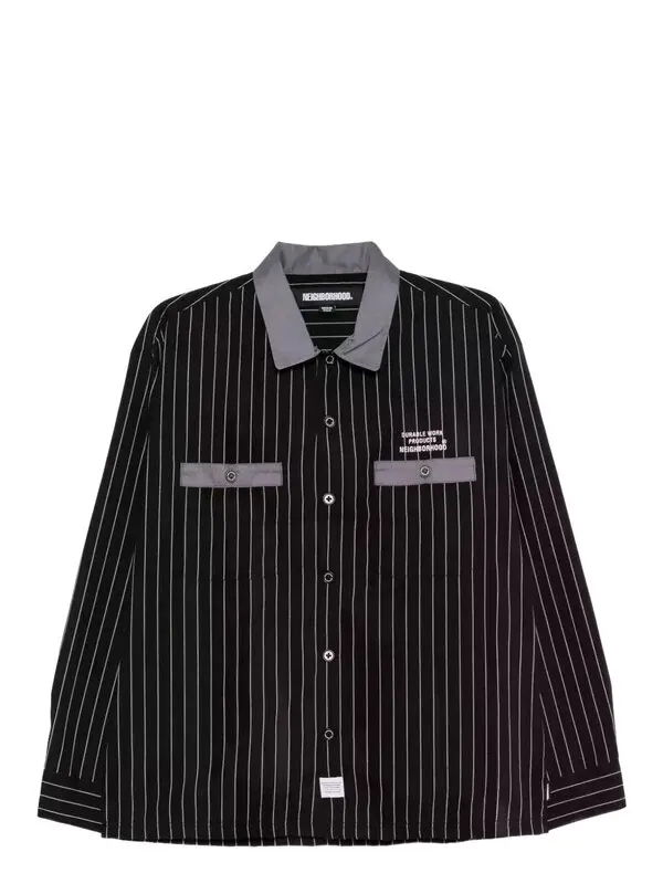 NEIGHBORHOOD Striped Pocket Shirt - Black