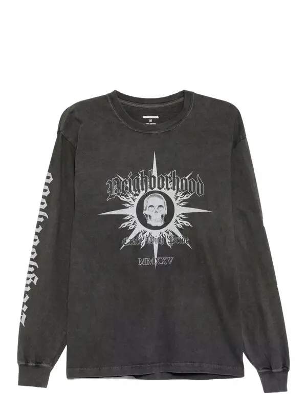 NEIGHBORHOOD Skull Long-sleeve T-shirt - Grey