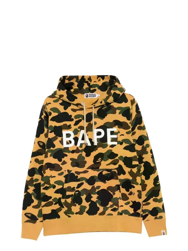 A BATHING APE Camo-print Hoodie - Yellow