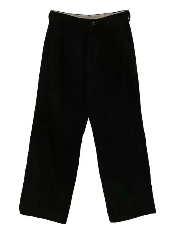 ZIGGY CHEN Textured Trousers - Black