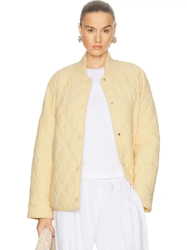 Varley Luca Quilted Jacket - Reed Yellow