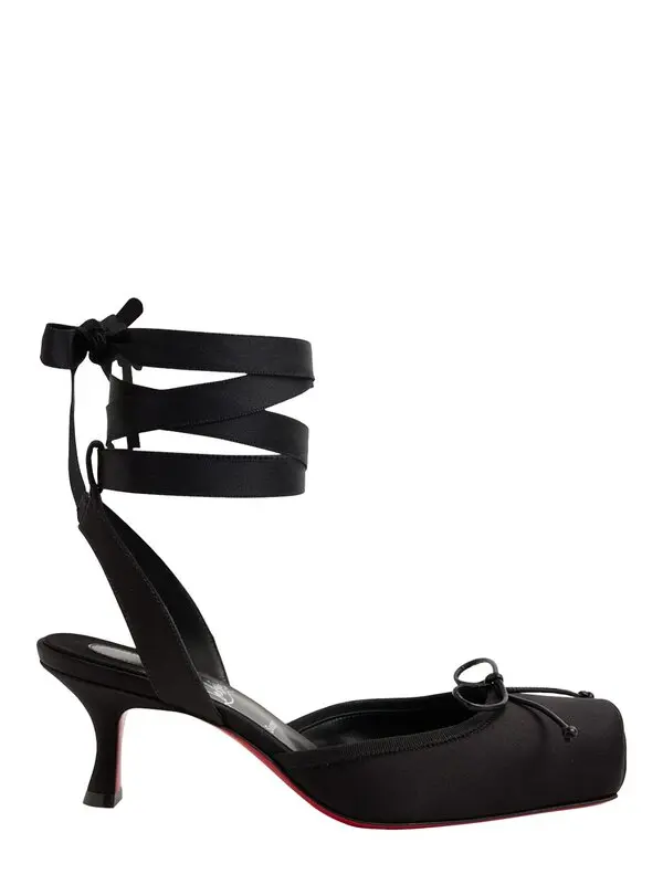 CHRISTIAN LOUBOUTIN 55mm Cassia Lace-up Pumps - Black