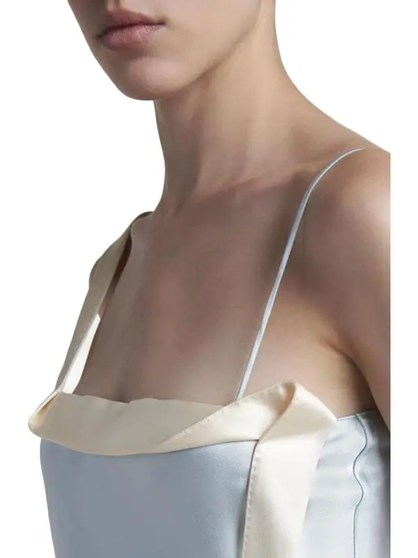 TOM FORD Ribbon Silk Cami Top - Azure